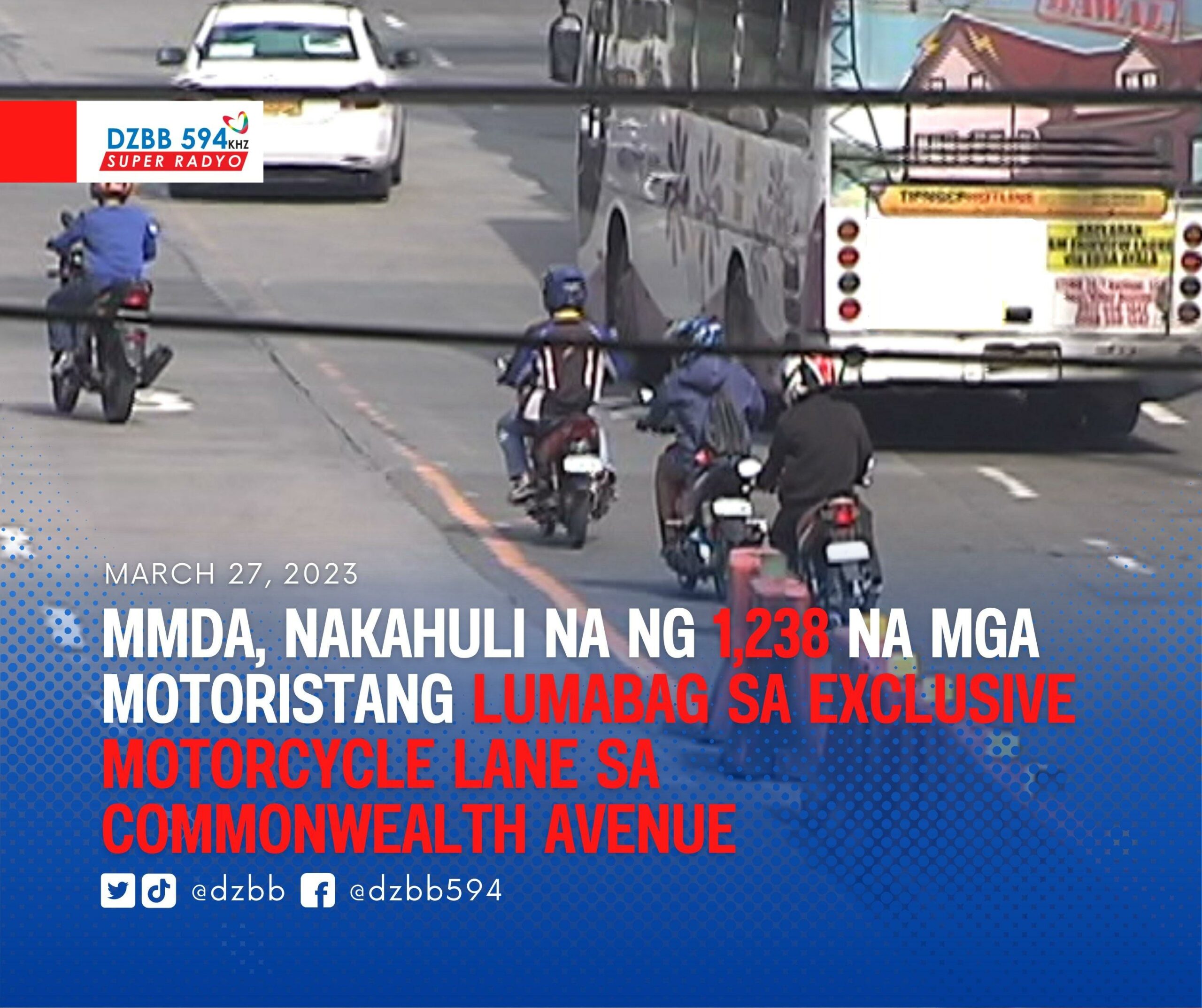 MMDA flags down 1,238 motorists on first day of exclusive QC motorbike ... MMDA flags down 1,238 motorists on first day of exclusive QC motorbike ...