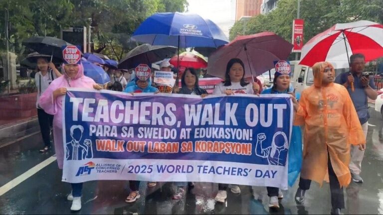 PH teachers mark World Teachers Day with rally vs corruption - Pinas Times